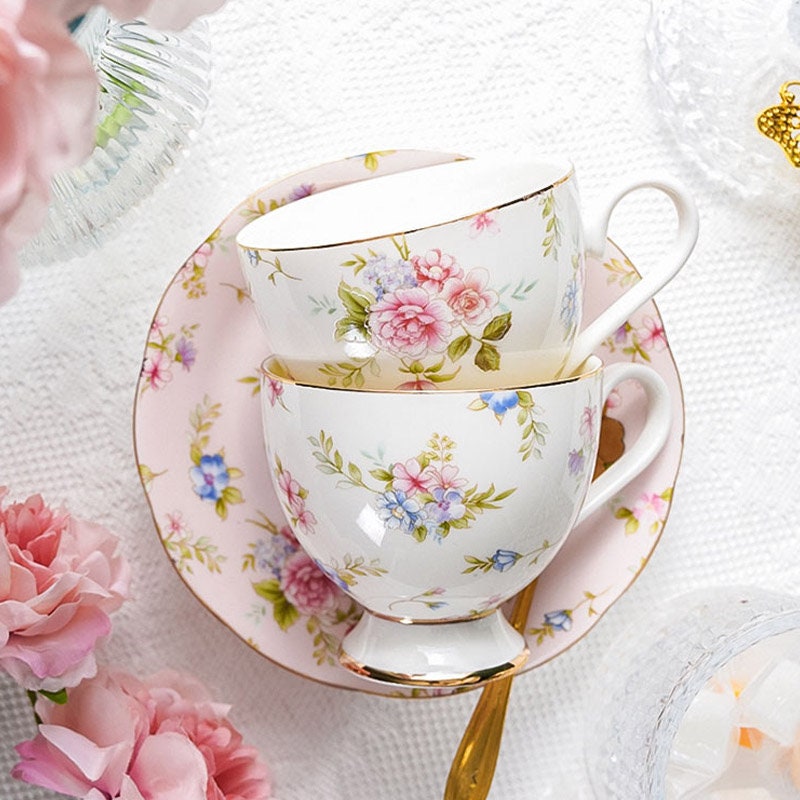 Exquisite Ceramic Tea Set, Flower Teapot Set, Afternoon Tea Set ...