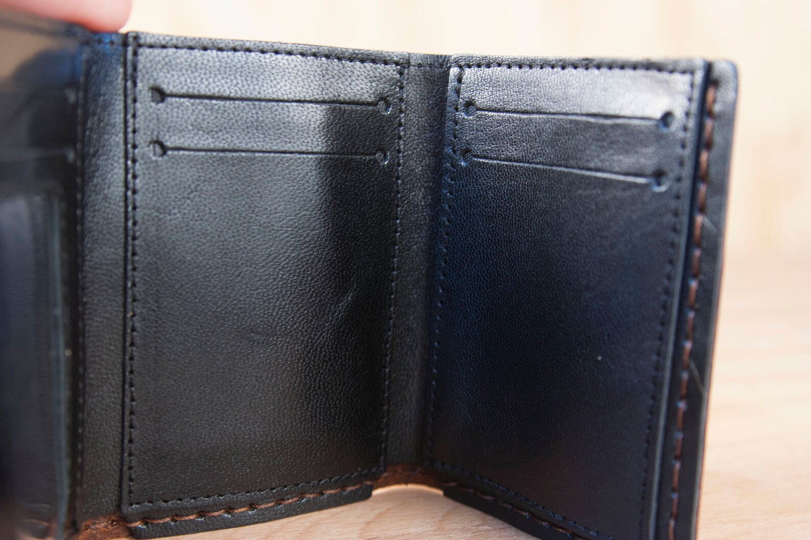 Mens Wallet - Trifold - Custom Monogram Wallet - Handmade Leather in ...
