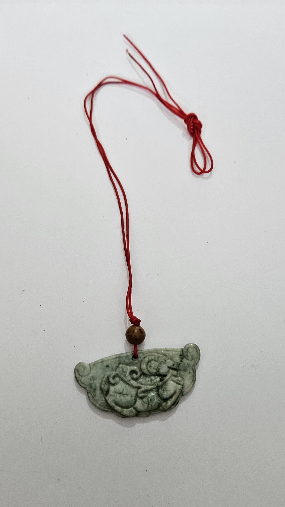 Vintage Chinese Jade Pendant Necklace With Inscription - Etsy