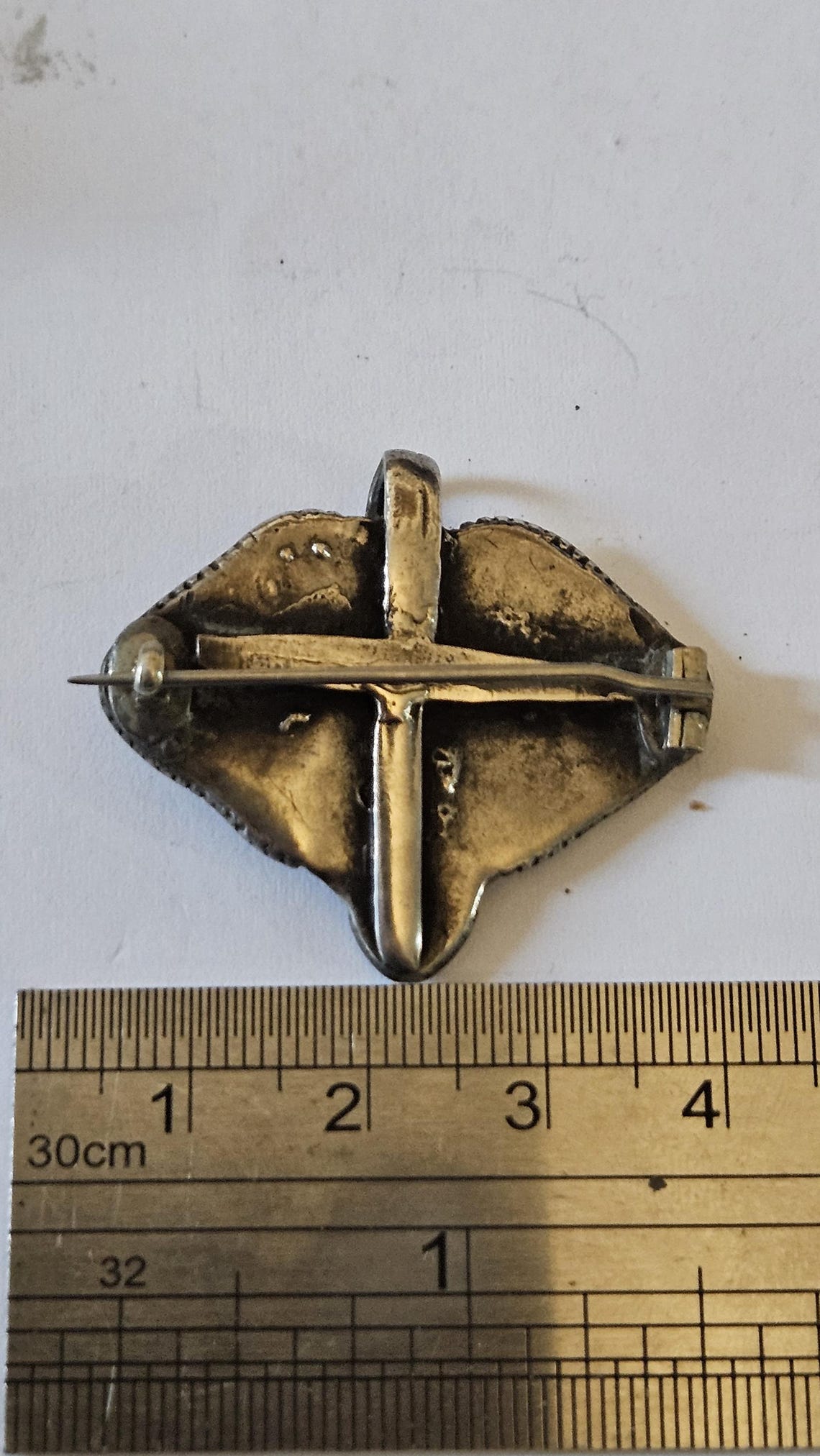 Antique Himalayan Sterling Silver Turquoise Brooch Pin - Etsy