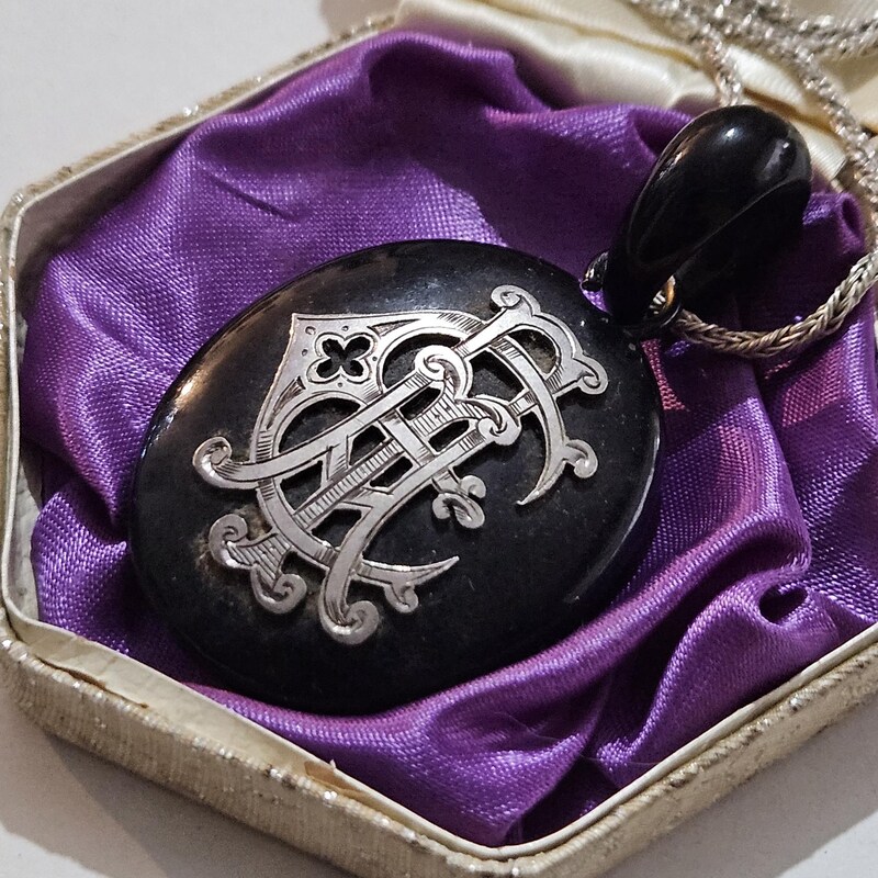 Antique Whitby Jet Cameo - Etsy UK