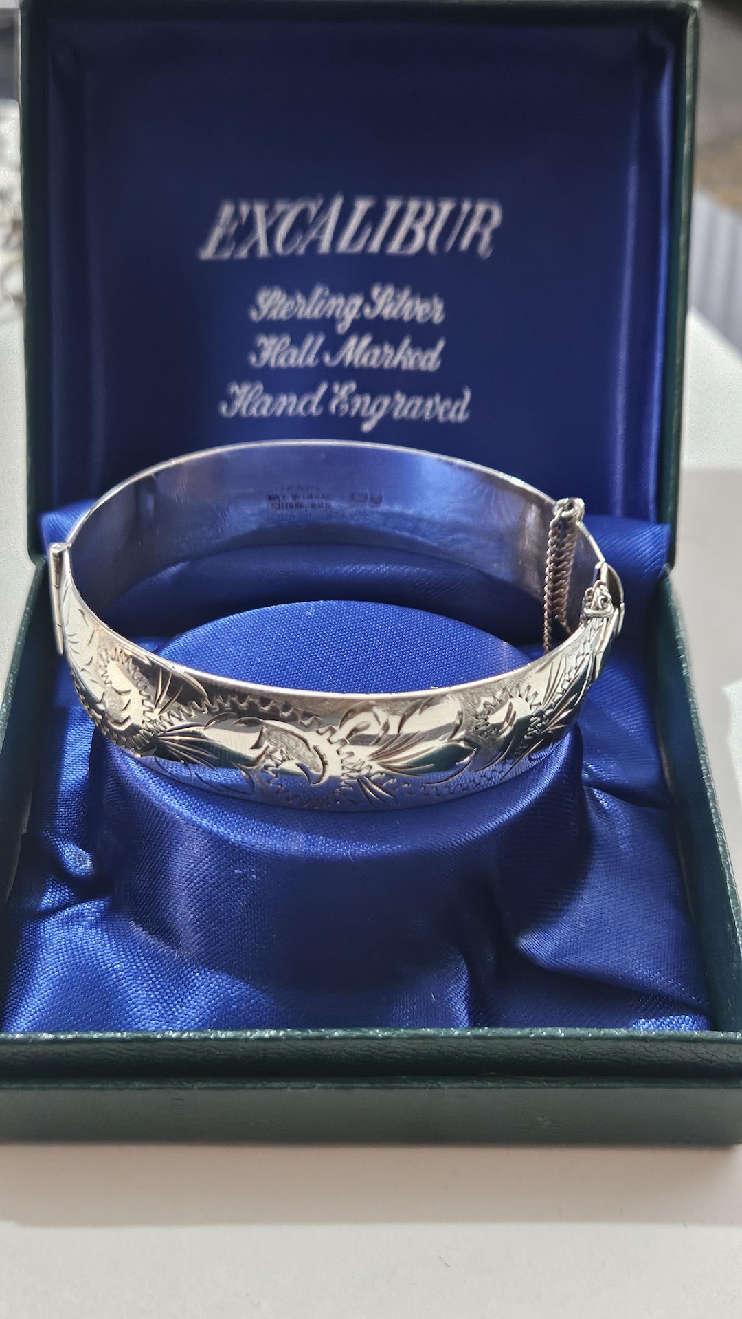 Vintage 1976 Excalibur Sterling Silver Bangle – Birmingham Hallmarked ...