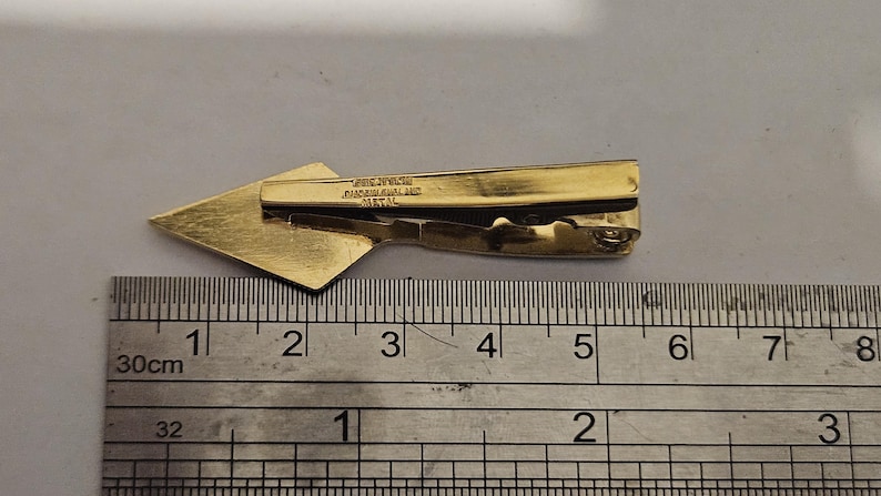 Vintage Stratton Gold Plated Freemasons Trowel Novelty Tie Clip Bar ...