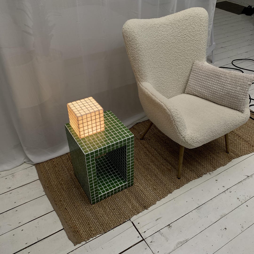 Handmade Coffee Table, Bedside Table, Night Shelf, Tile Column, Tile ...