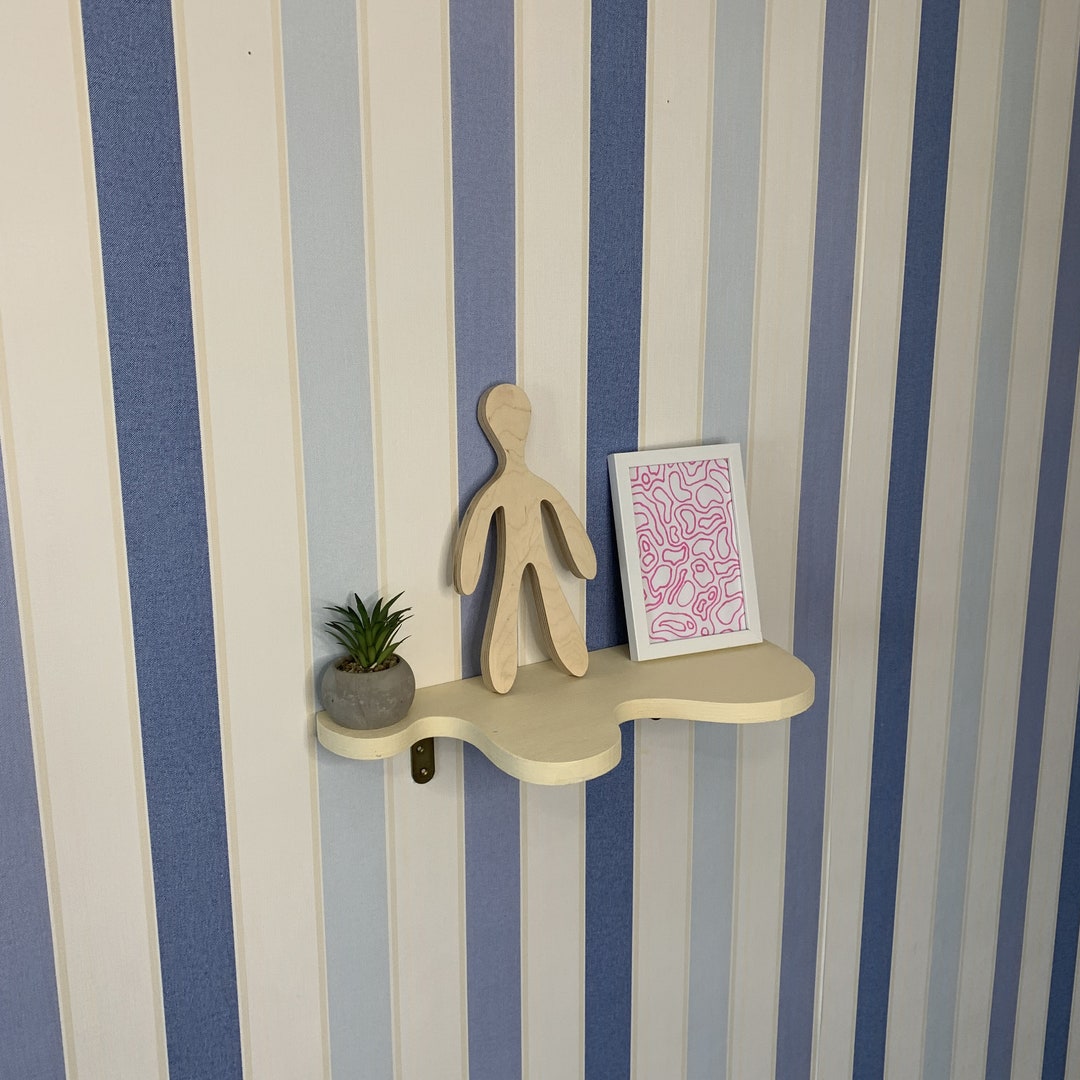 Wavy Shelves, Curvy Shelf, Squiggle Shelf, Eclectic Style, Home Decor ...