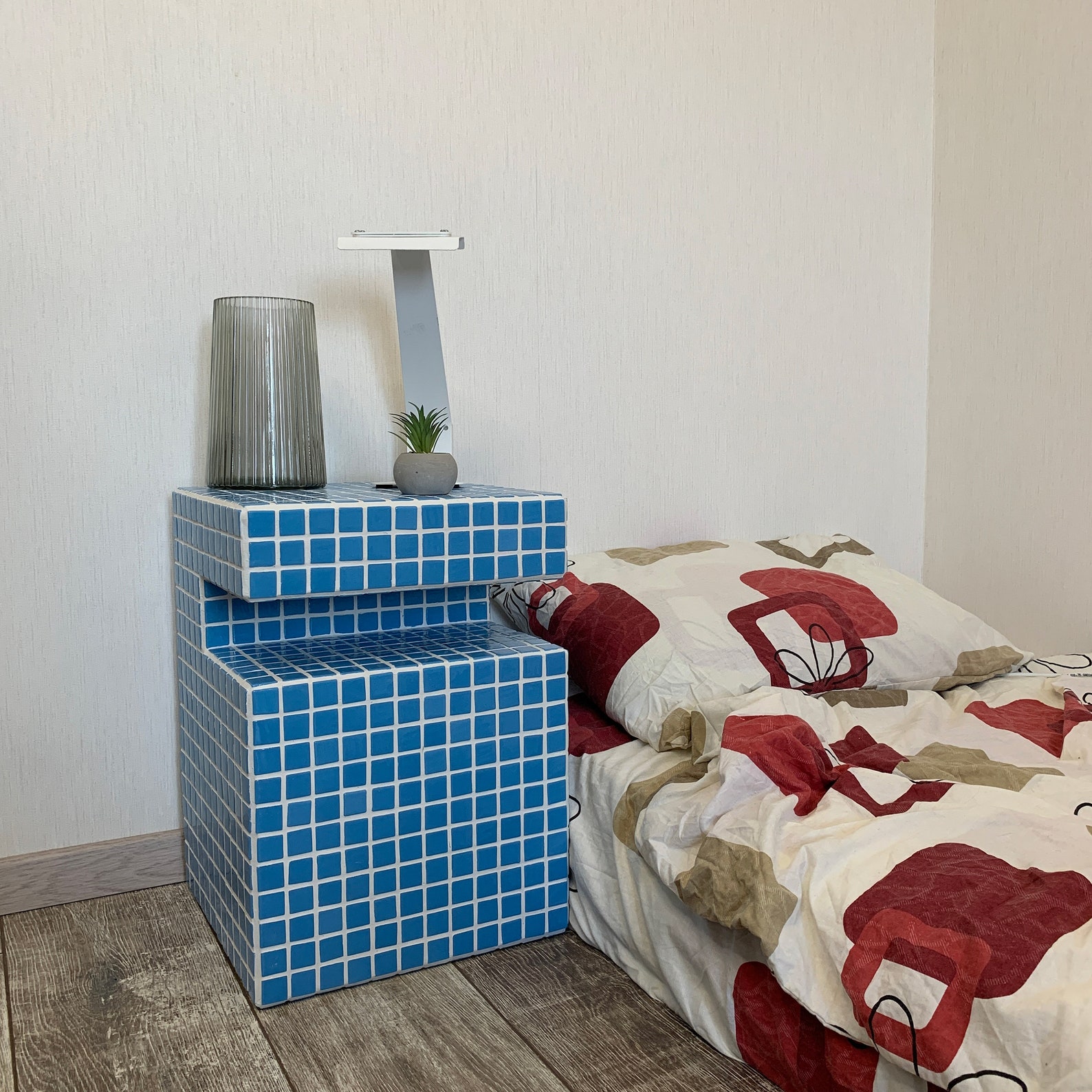 Coffee Tile Table, Tile Side Table, Bedside Shelf, Tile Table, Tile ...