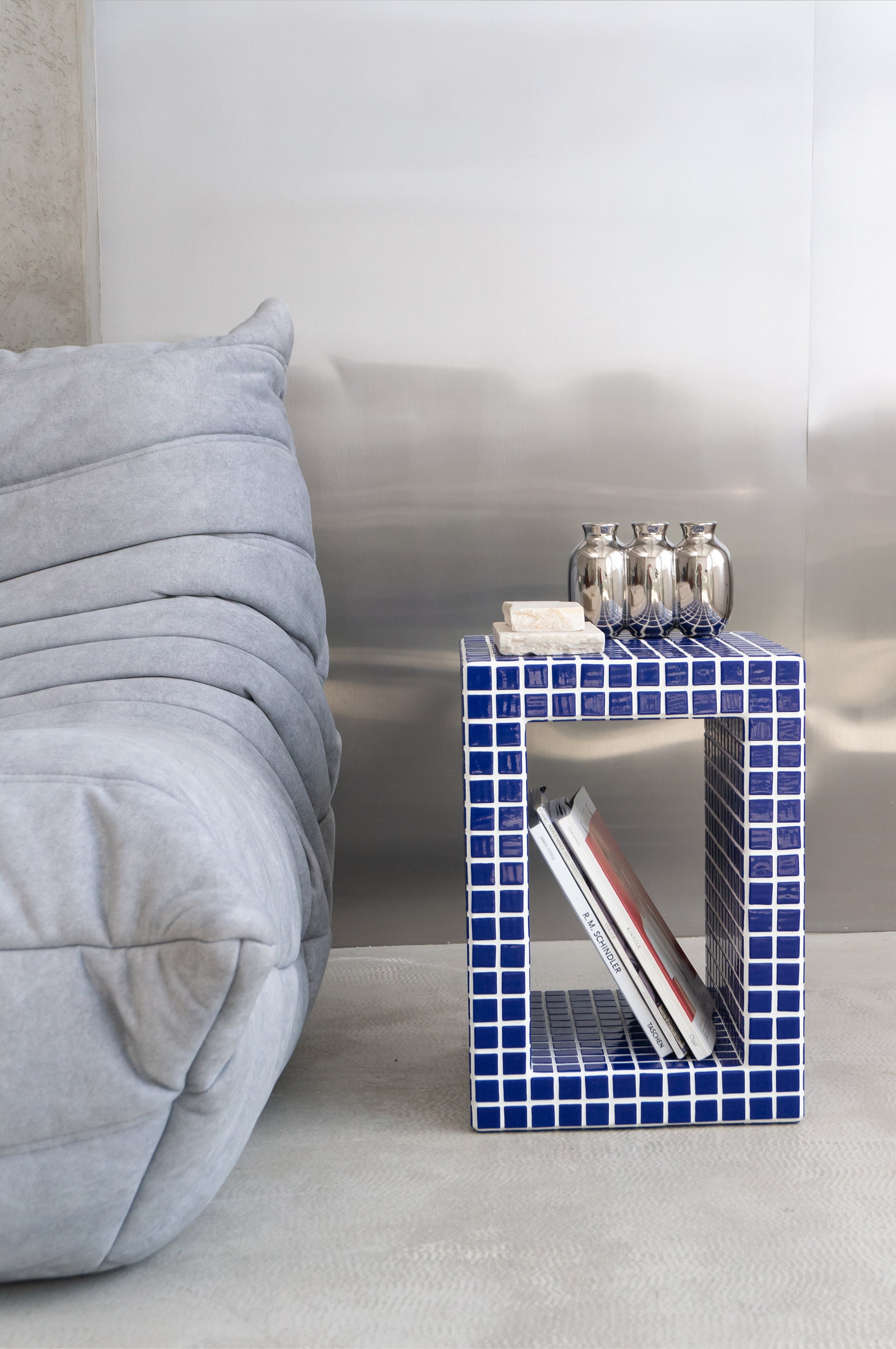 Coffee Tile Table, Tile Side Table, Bedside Shelf, Tile Table, Tile ...