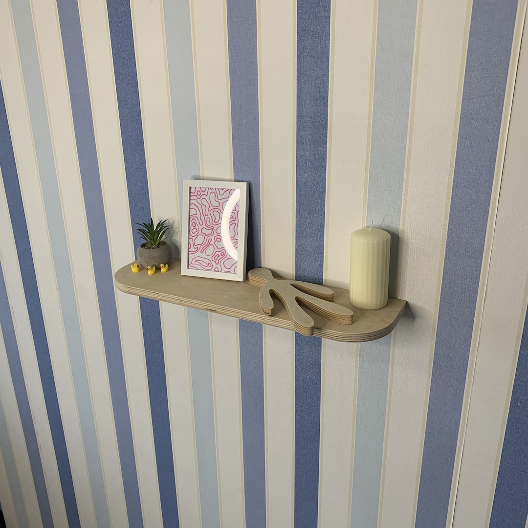 Wavy Shelves, Curvy Shelf, Squiggle Shelf, Eclectic Style, Home Decor ...