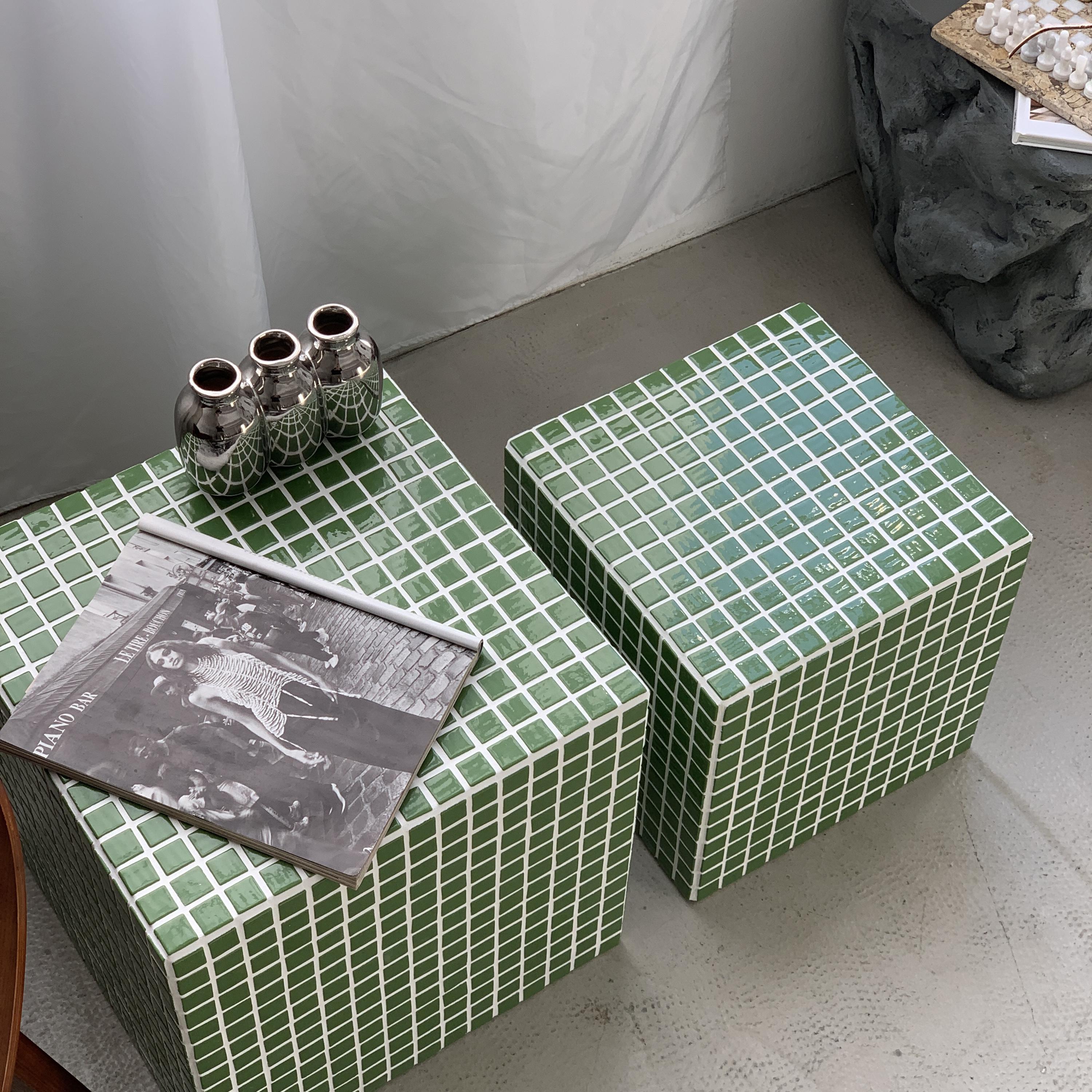 Coffee Tile Table, Tile Side Table, Bedside Shelf, Tile Table, Tile ...