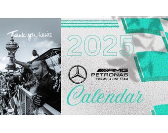 2025 Calendar Lewis Hamilton Edition, Thank You Lewis - Etsy