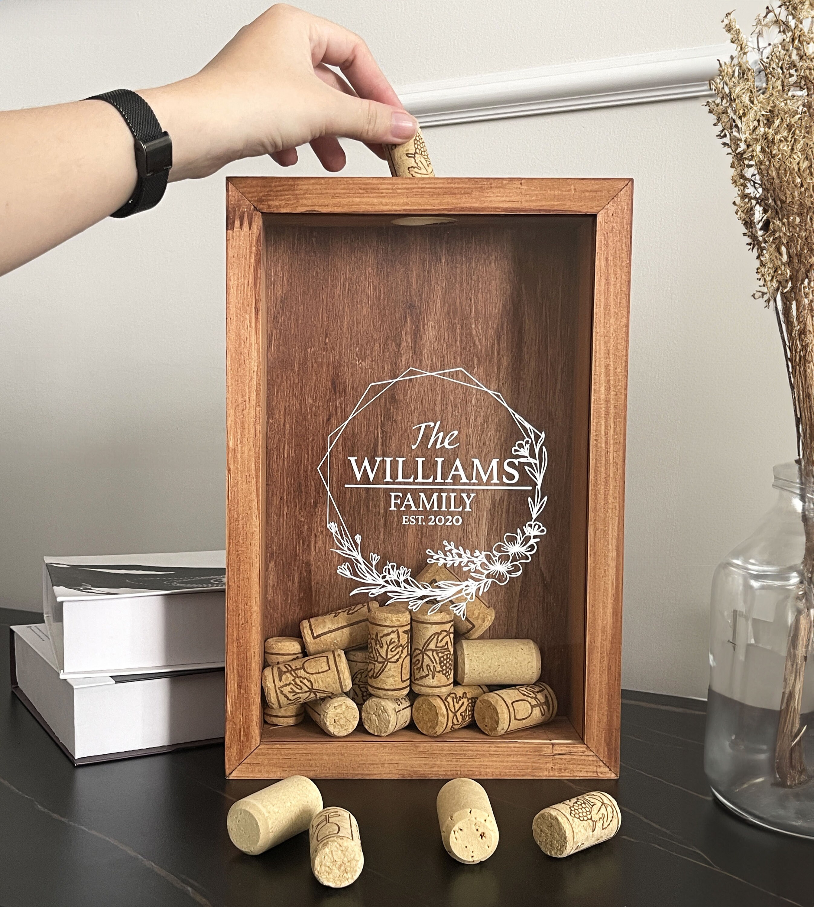 Custom Wine Cork Holder, Wine Scale Box, Wine Gift for Dad/husband ...