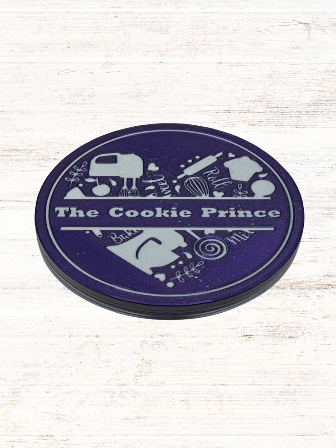 Baking Heart Cookie Turntable Topper W/your Name - Etsy