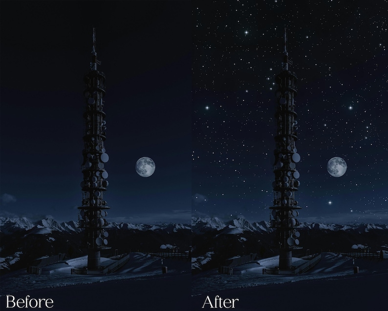 100 Night Sky Overlays, Transparent Png, Starry Night Photoshop ...