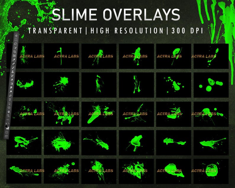 100 Slime PNG, Dripping Slime, Green Slime Clipart, Digital Download - Etsy