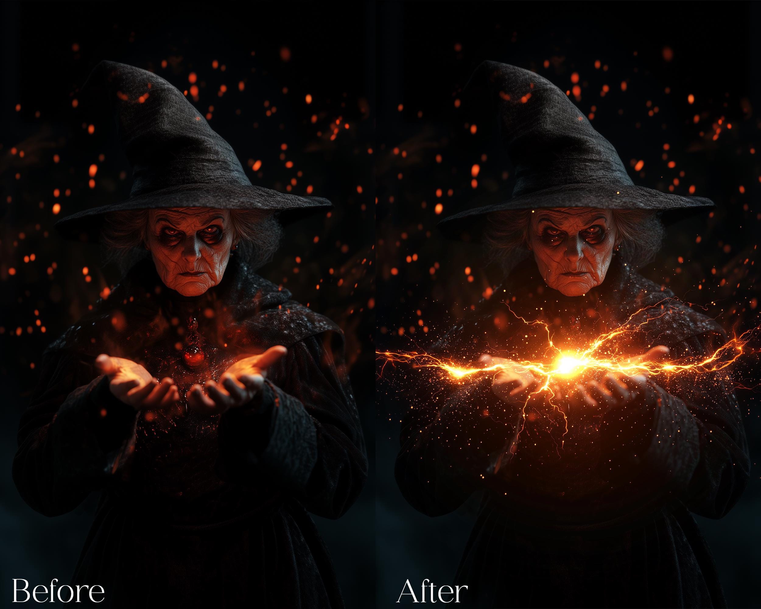 50 Magic Effects, Magic Energy Overlays, Lightning Bolts PNG, Sparks ...