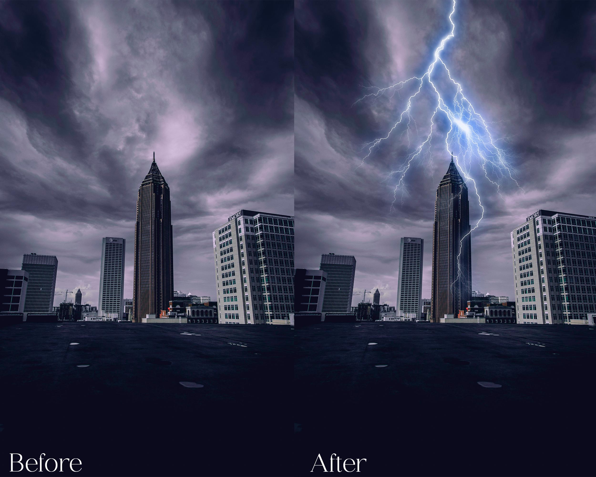 100 Lightning Photoshop Overlays , Realistic Lightning Effects ...