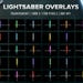 100 Lightsaber PNG Photoshop Overlays, Lightsaber Clipart, Digital ...