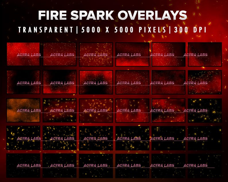 100 Fire Sparks Photoshop Overlays, Transparent Png Fire, Realistic Fire Sparks, Campfire ...