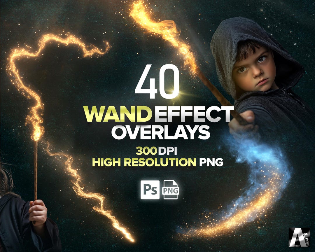 40 Magic Wand Effects, Magic Light Overlays, Bokeh Glitter, Magic Spell ...