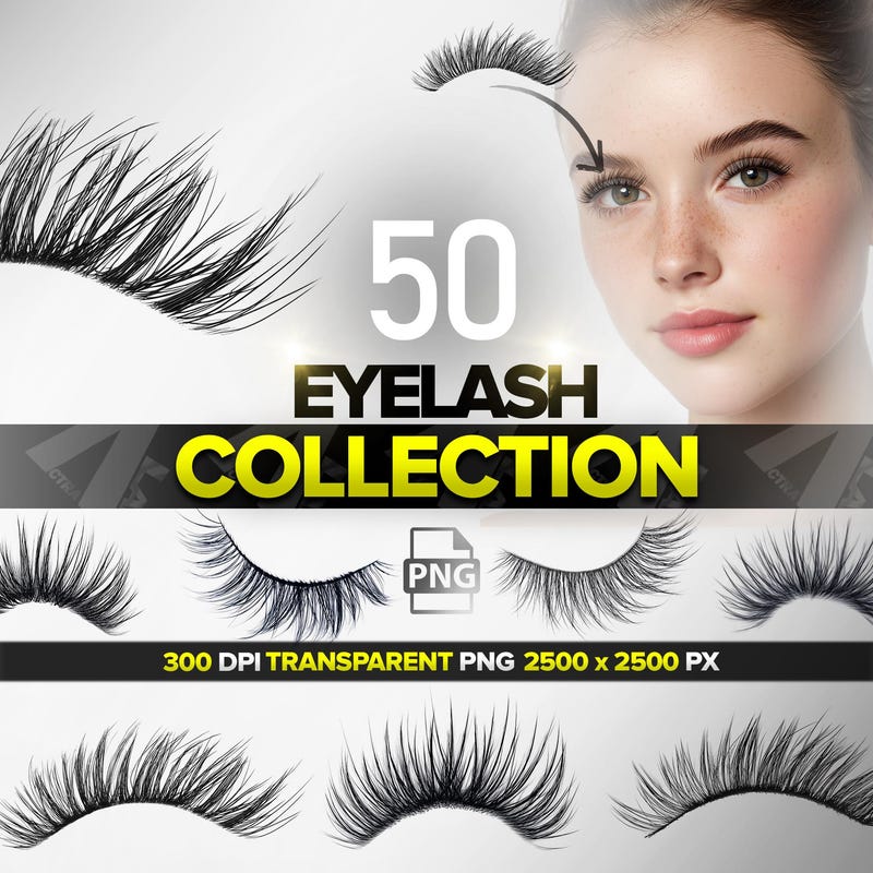 Clipart Eye Lashes - Etsy
