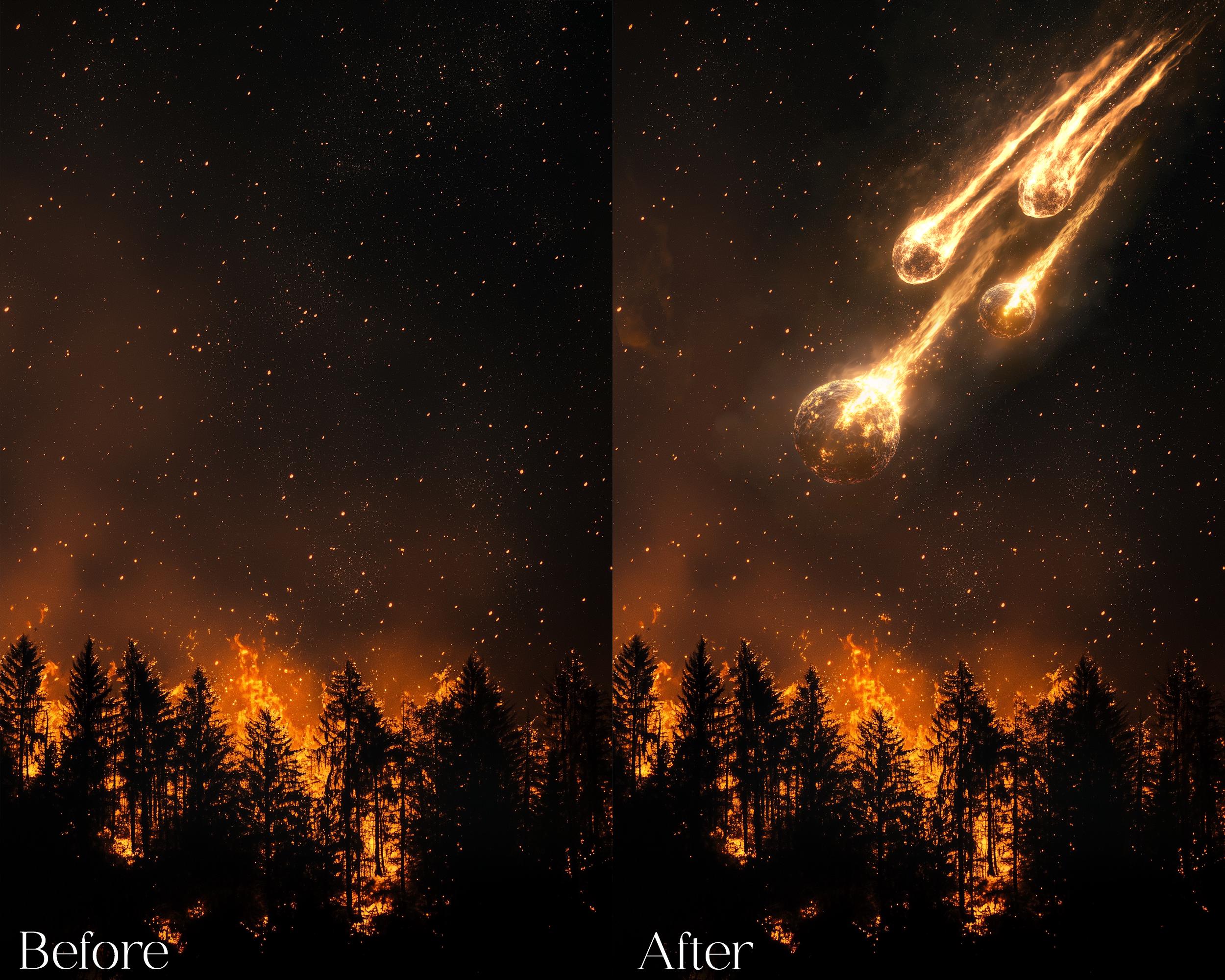 50 Fireball Overlays, Fire Effects, Realistic Flames, Fire Backdrop ...