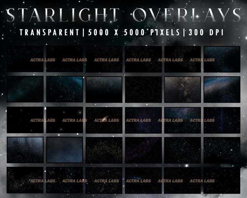 100 Night Sky Overlays, Transparent Png, Starry Night Photoshop ...