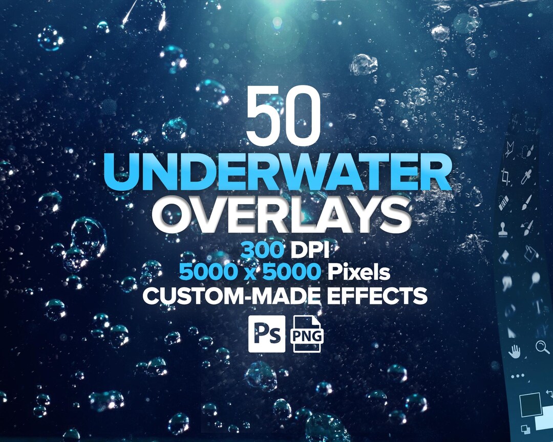 50 Underwater Effects, Realistic Bubbles, Ocean Depth, Photoshop ...