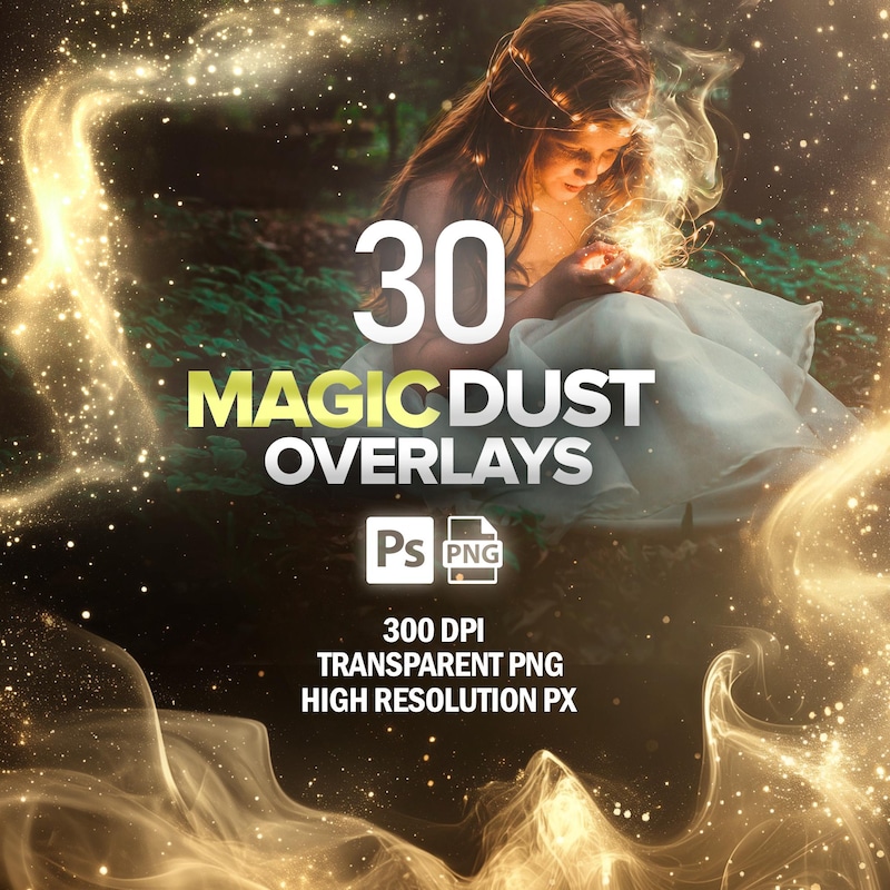 Gold Fairy Dust Clipart - Etsy