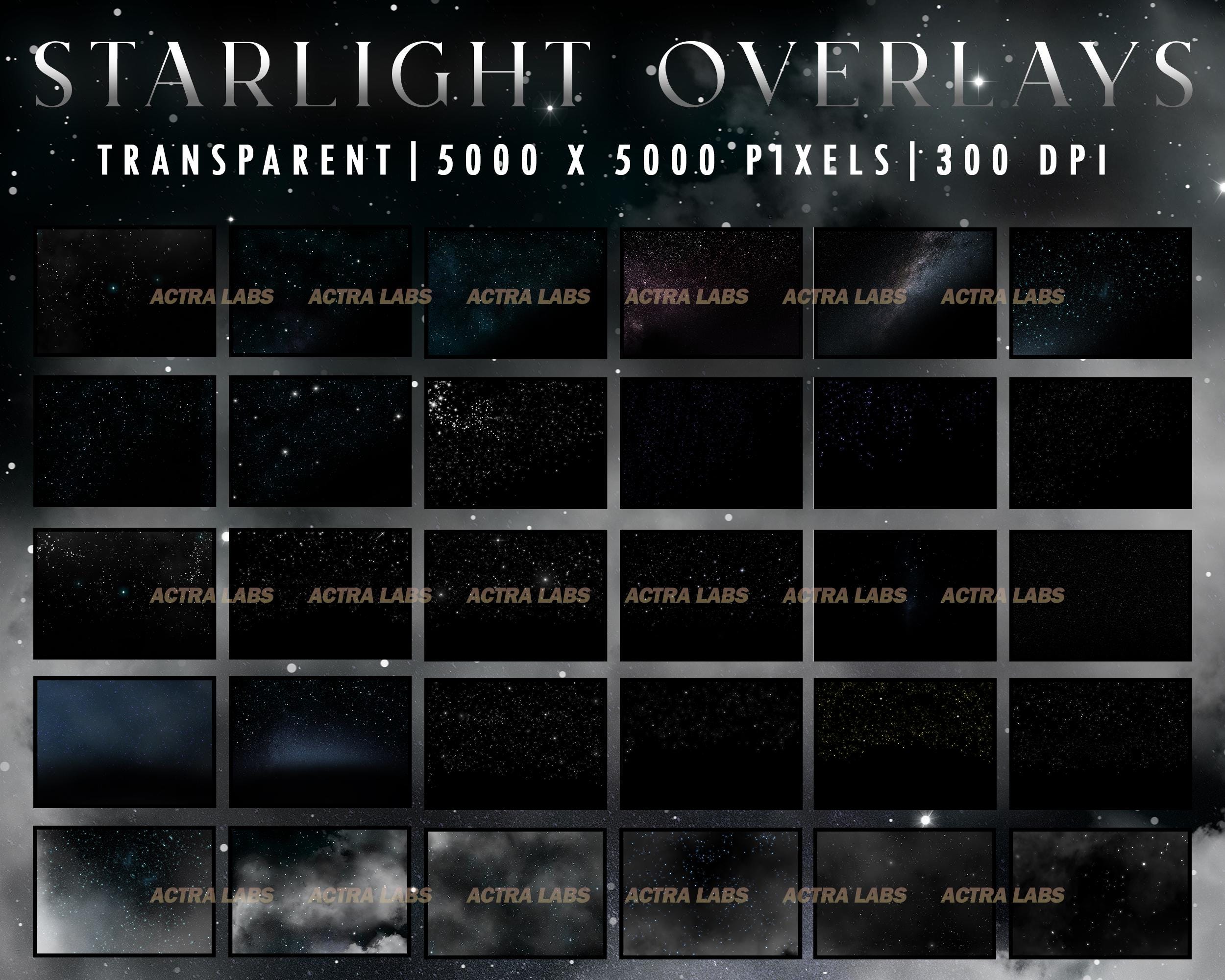 100 Night Sky Overlays, Transparent Png, Starry Night Photoshop ...