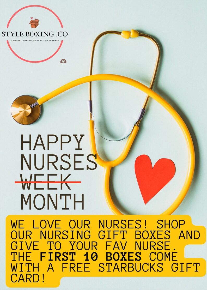 Nurses Week Gift Box Set, Nurse Set for Coworker or Friend, Graduation ...