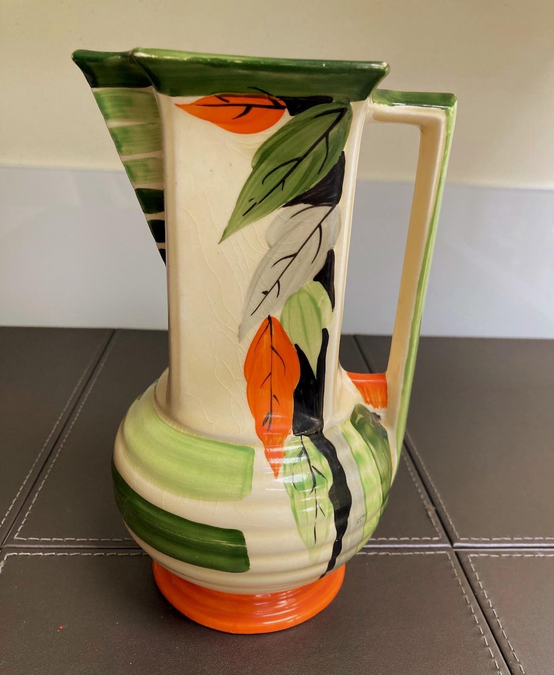 Vintage Myott Art Deco Jug: 1930s Hand-painted Ceramic - Etsy