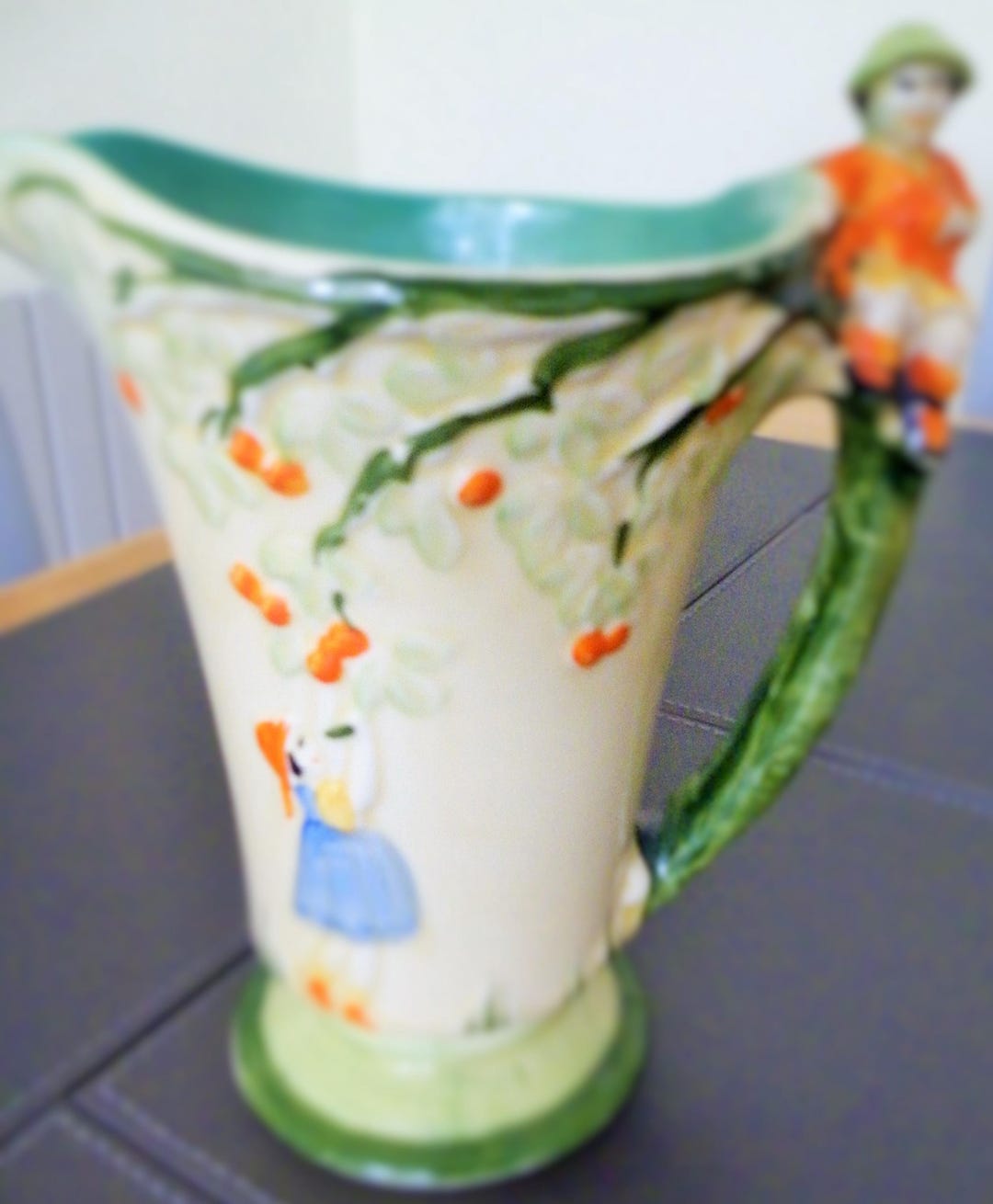 Myott 1930s Art Deco Pitcher the Apple Pickers - Etsy