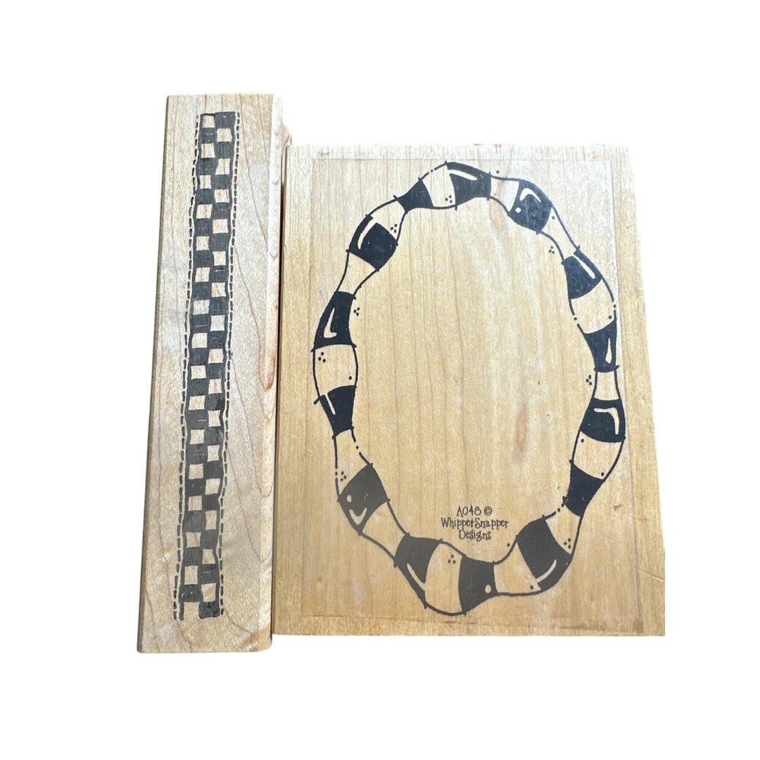 Whipper Snapper Designs Rubber Stamps Oval Nautical & Checkerboard ...