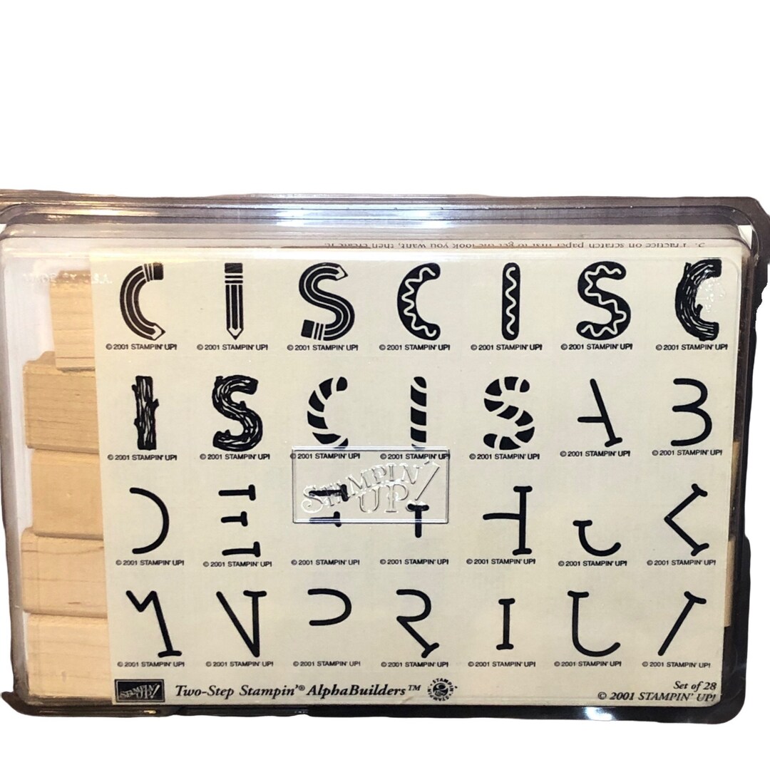 Stampin up Two-step Alphabuilders Alphabet Letters - Etsy