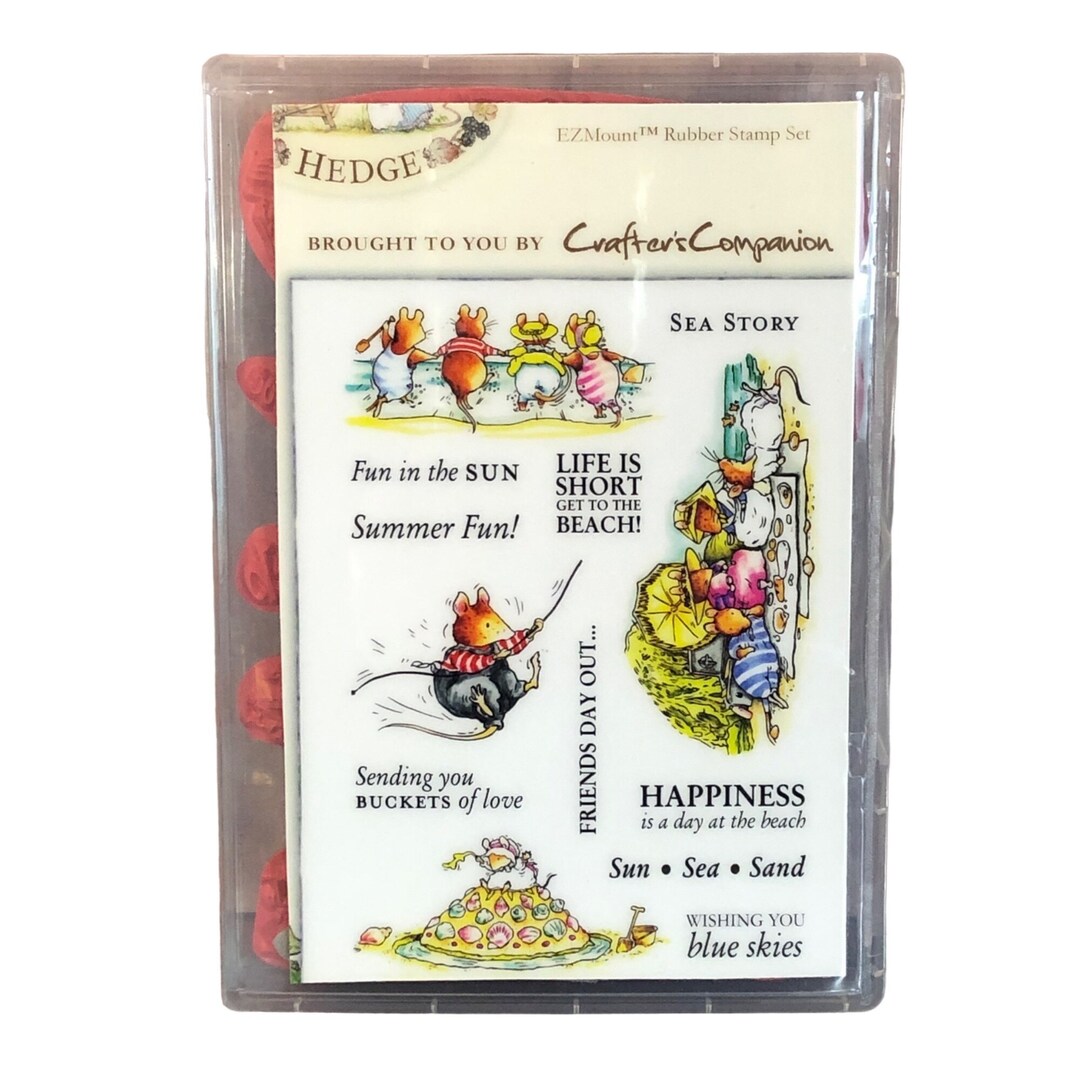 Crafter's Companion Hedge Sea Story Rubber Stamps, Beach Theme ...