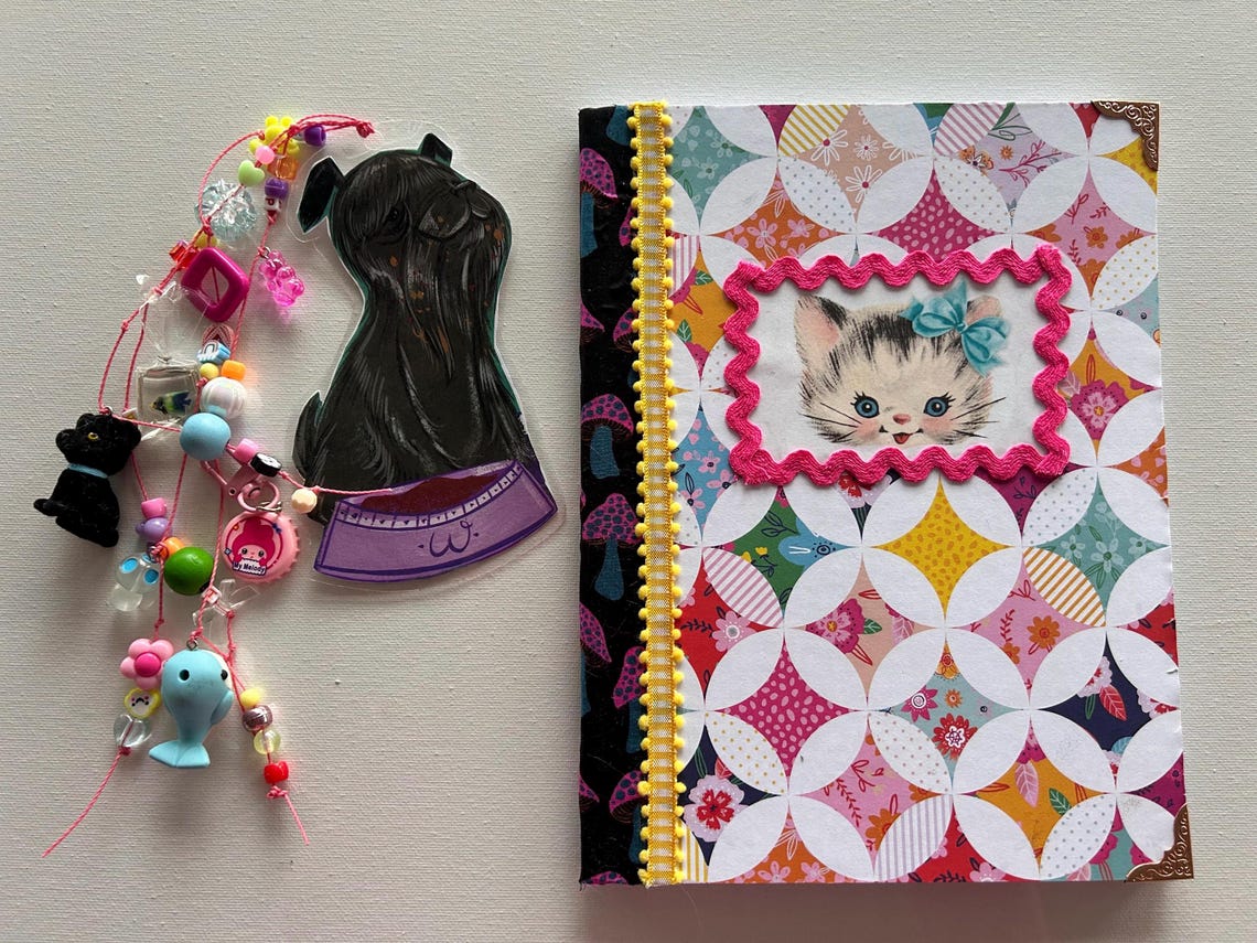 Junk Journal Cute Retro Decorated Blank Pages for You to Journal or ...
