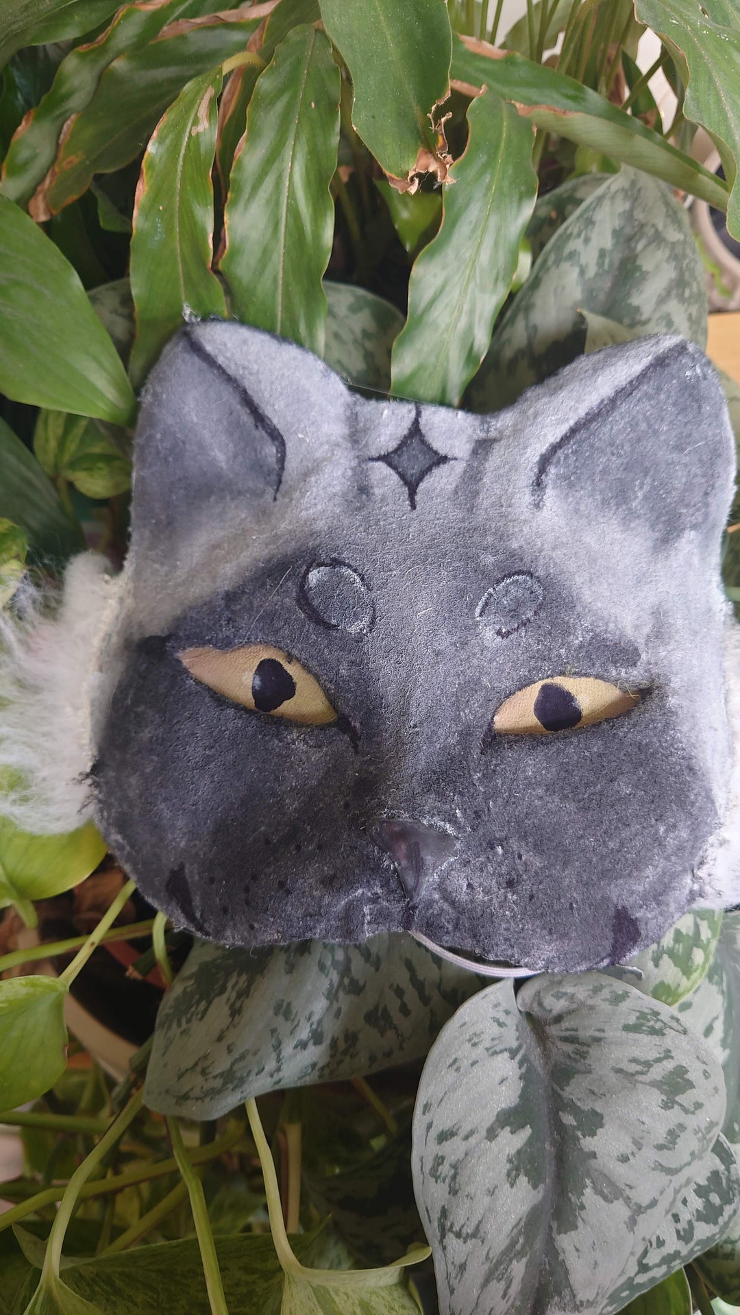 Grey Cat Mask - Etsy UK