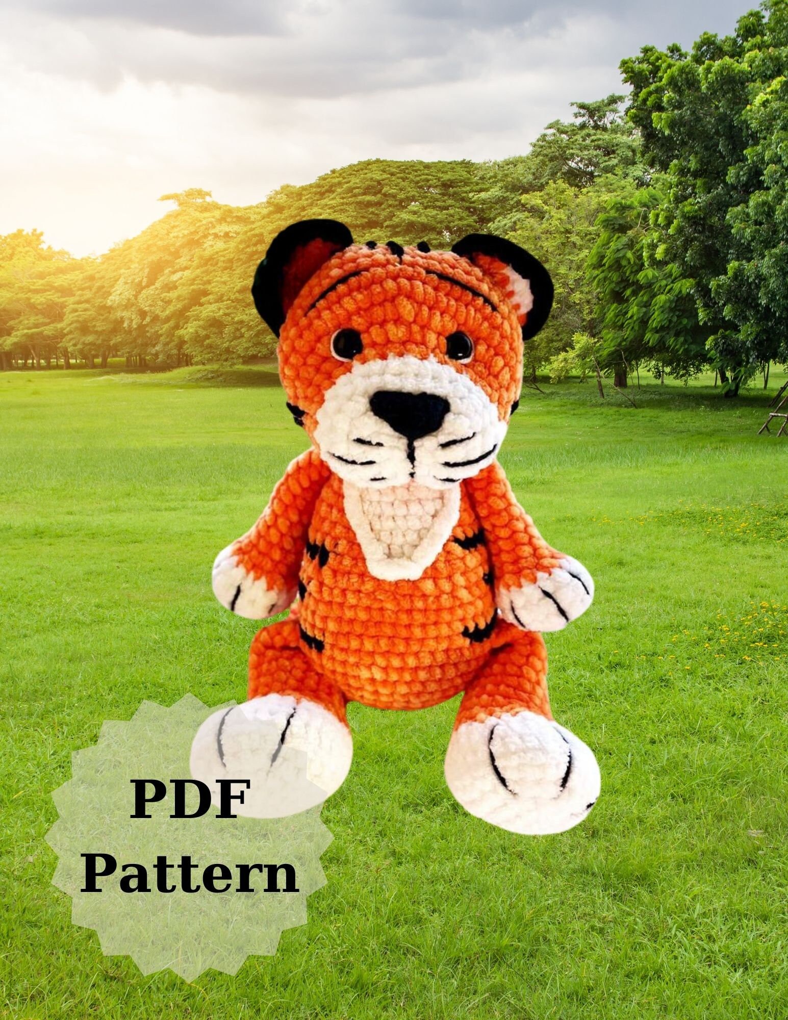 DIY Big Plush Tiger Amigurumi Crochet Pattern - Step-by-step ...