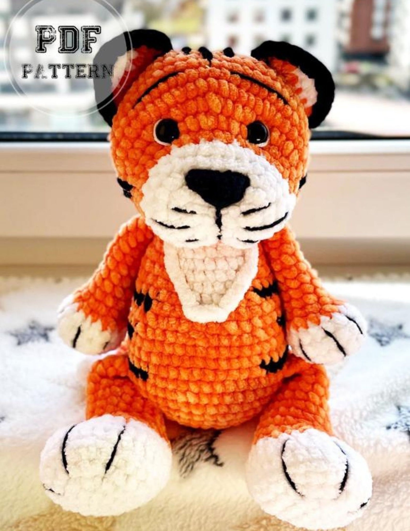 DIY Big Plush Tiger Amigurumi Crochet Pattern - Step-by-step ...