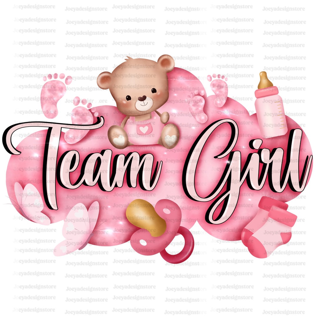 Team Girl Png Sublimation Design, Team Girl Png, Gender Reveal Png ...