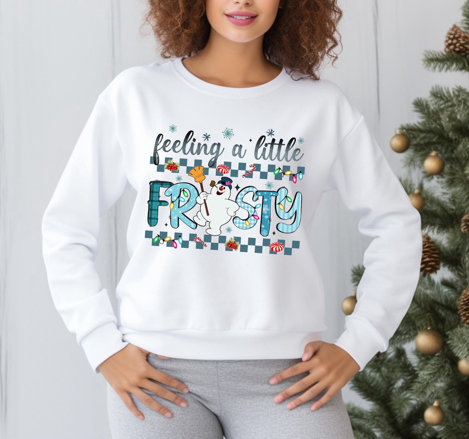 Feelin' a Little Frosty Png Sublimation Design Download, Merry ...