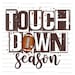 Touchdown Png, Touchdown Season Png, Distressed Football Png Shirt ...