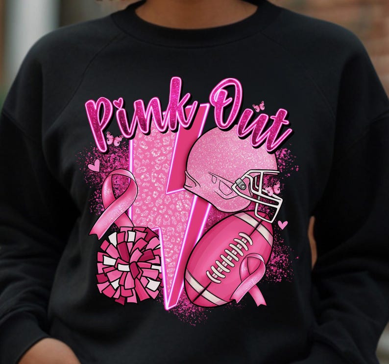 Football Pink Out Png, Pink Out Png, Breast Cancer Png, in October We ...