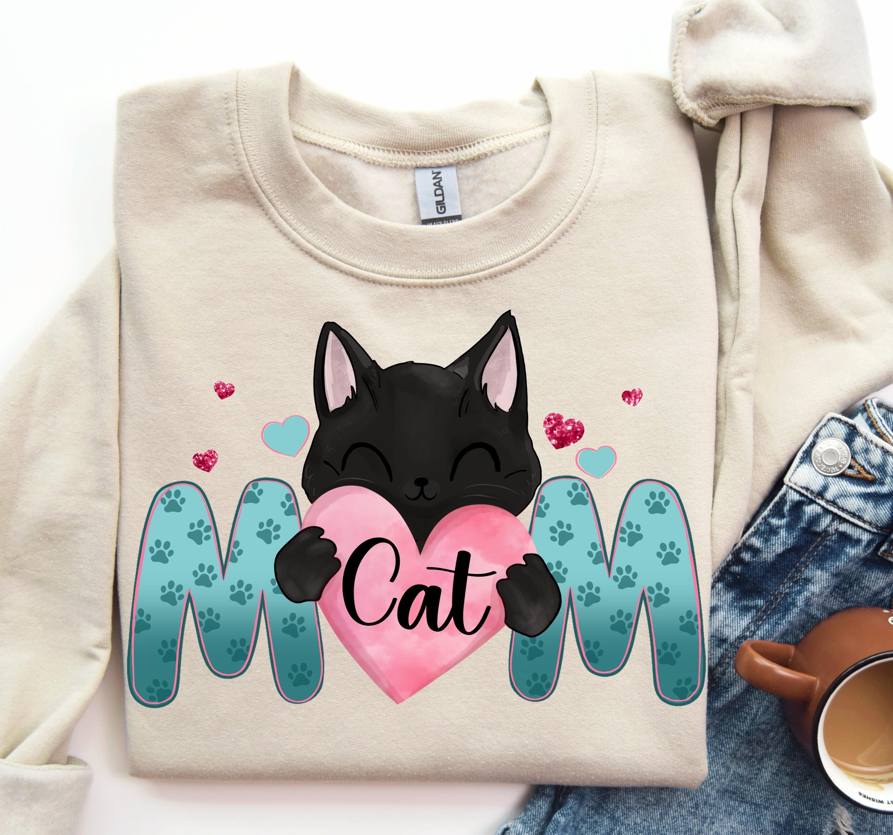 Cat Mom Png, Sublimation Png, Designs Downloads, Cat Mama, Cat Png, Cat ...