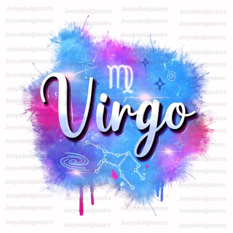 Virgo Png, Zodiac Png, Sublimation Design, Horoscope Png, Virgo Zodiac ...
