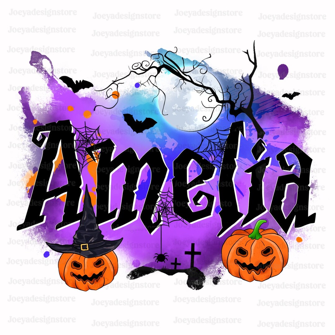 Personalized Halloween Name Png, Sublimation, Halloween Png, Custom ...