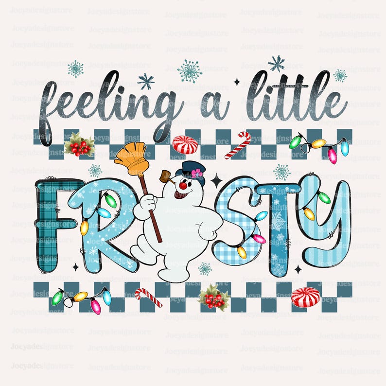 Feelin' a Little Frosty Png Sublimation Design Download, Merry ...