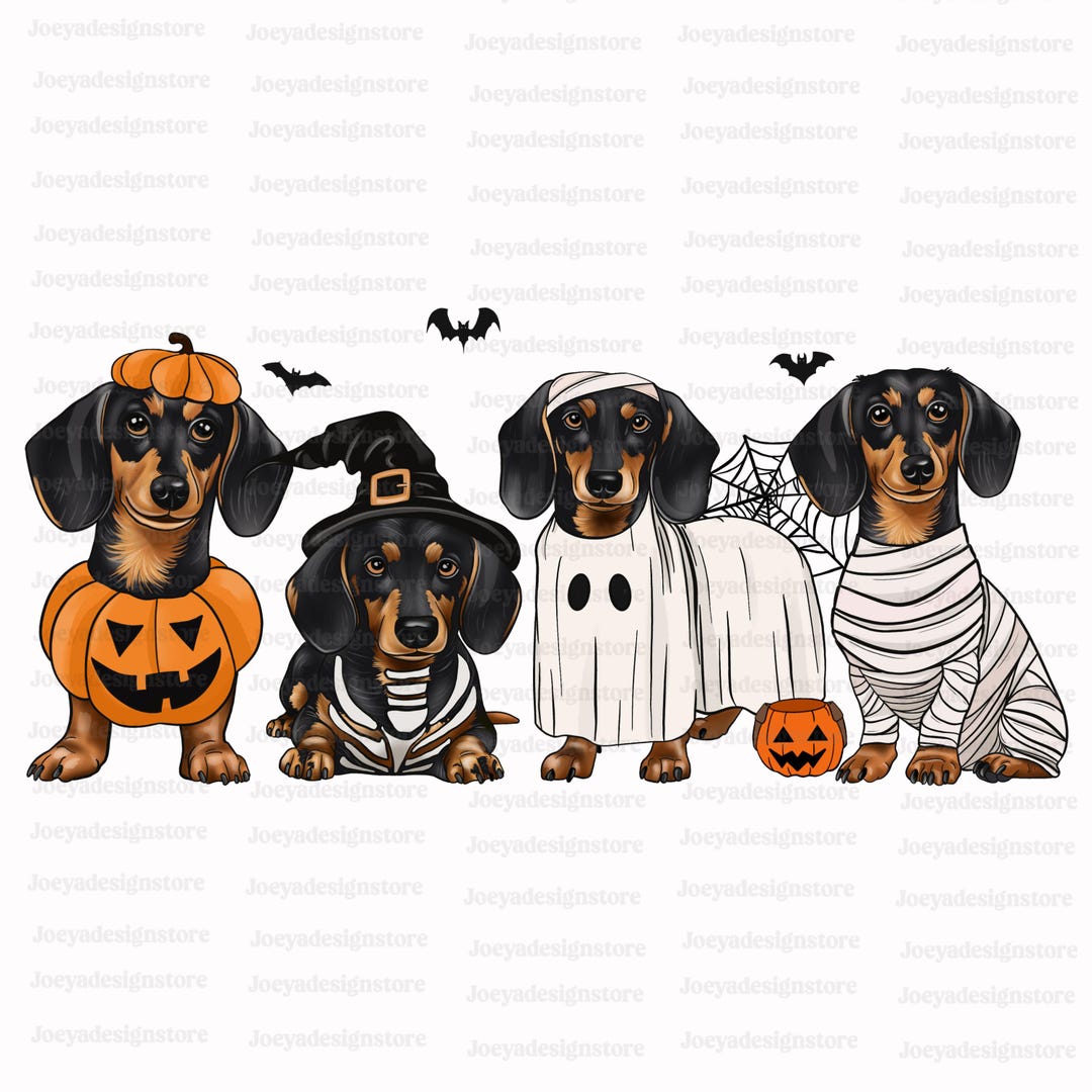 Dachshund Halloween Dog Png, Trick or Treat Cute Puppy, Dachshund Png ...