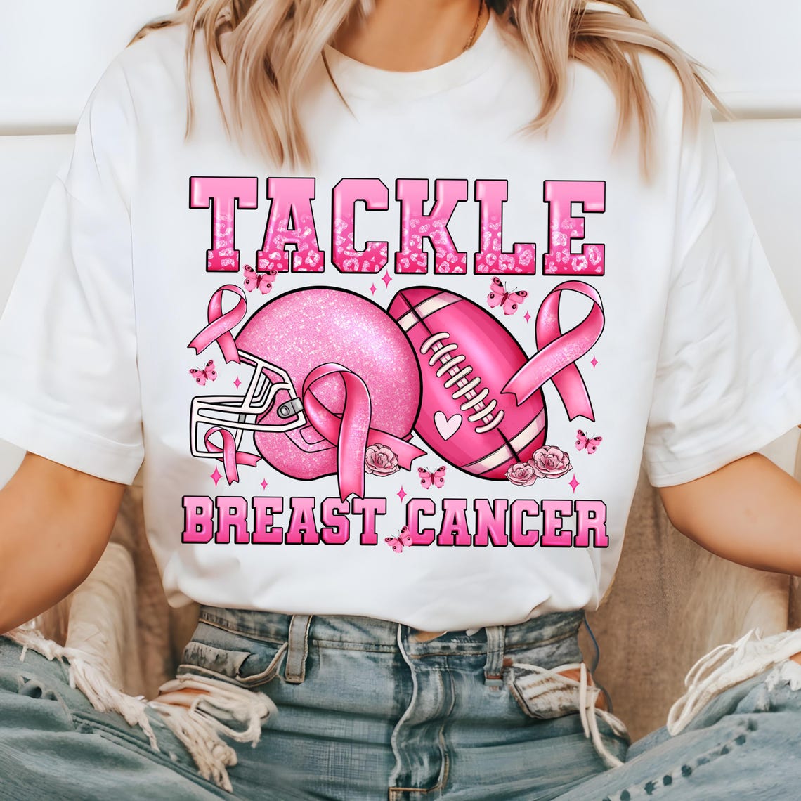 Tackle Breast Cancer PNG, Pink Out, Breast Cancer Awareness, Tackle ...
