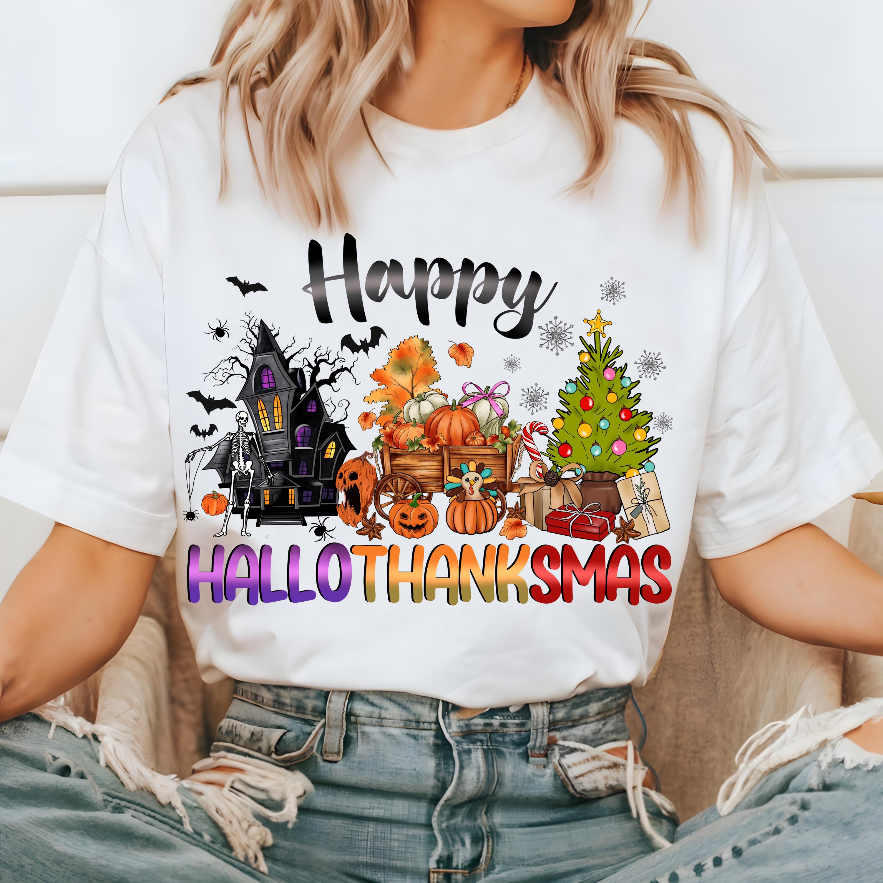 Happy Hallothanksmas Png, Hallothanksmas Png, Halloween Png, Christmas ...